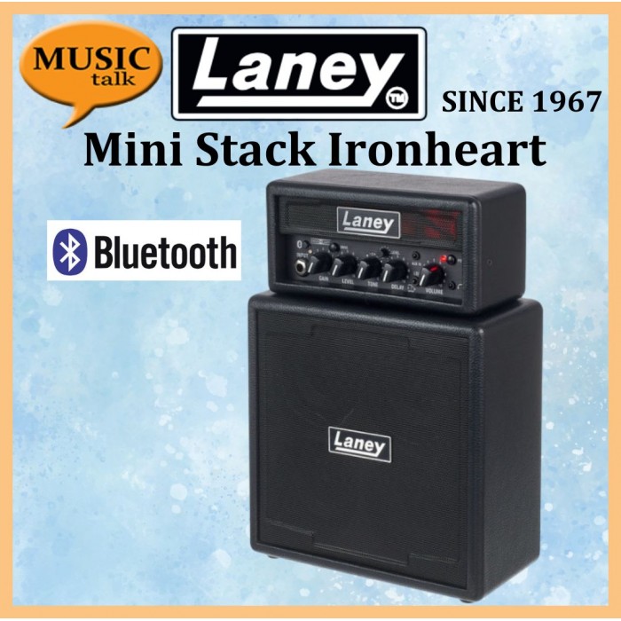 Laney Mini Stack Amp Bluetooth Iron for Electric Guitar (Batteries ...